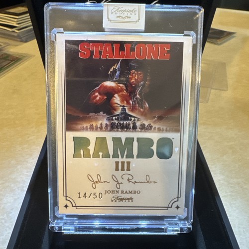 2024 Rambo III Lighted box ENCASED RELIC 14/50 Sylvester Stallone #62 ...