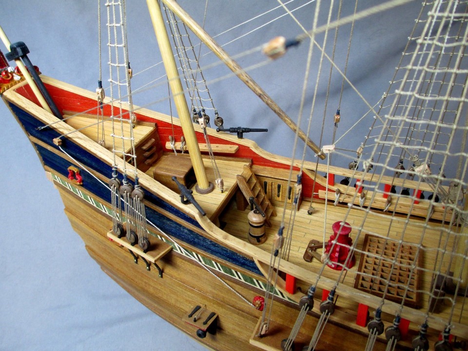 Built & Assembled Corel SM18 Model Ship Half Moon Galleon Dutch 1:50 | eBay