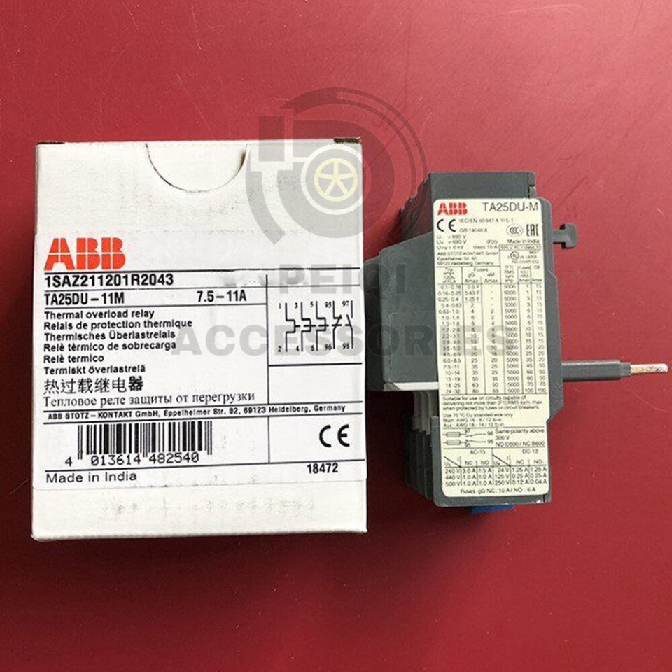 ABB thermal relay TA25DU-11M TA25DU11M 7.5-11A 1pcs new US | eBay