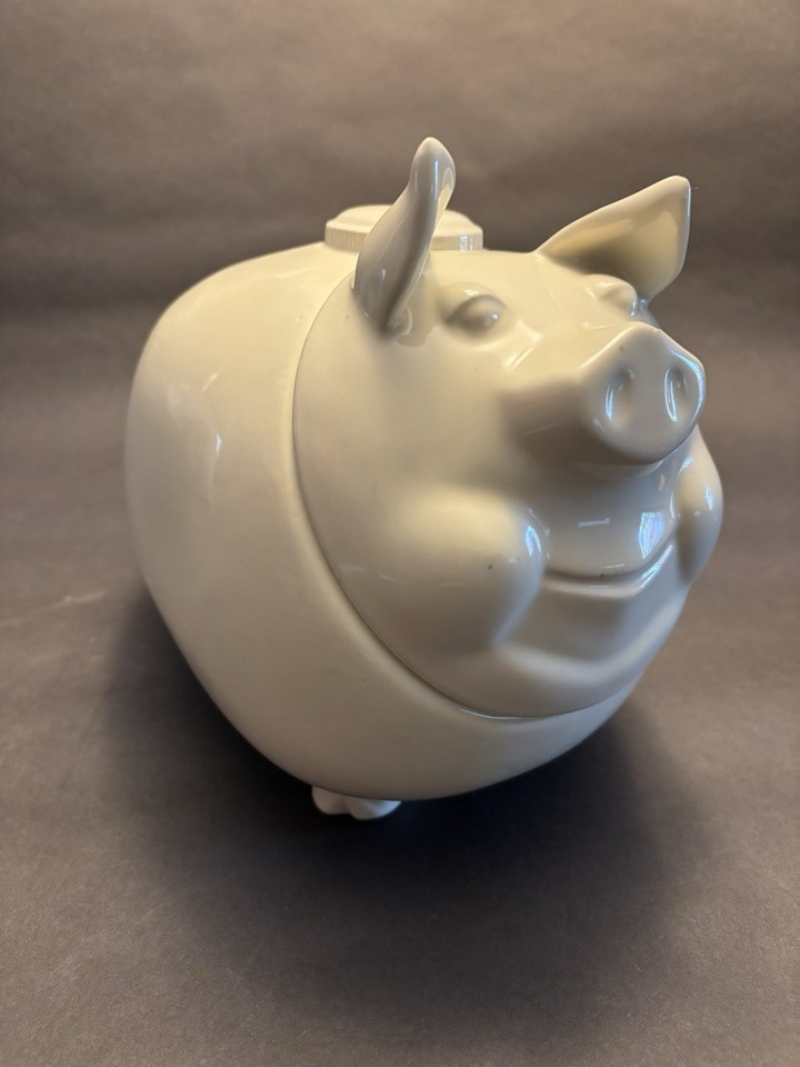 Harley Davidson White Hog Gas Tank Cookie Jar 13”L X 8”H Biker Warrior ...