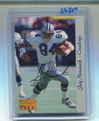 JAY NOVACEK 1993 PROLINE ROOKIE AUTOGRAPH CARD DALLAS COWBOYS | eBay