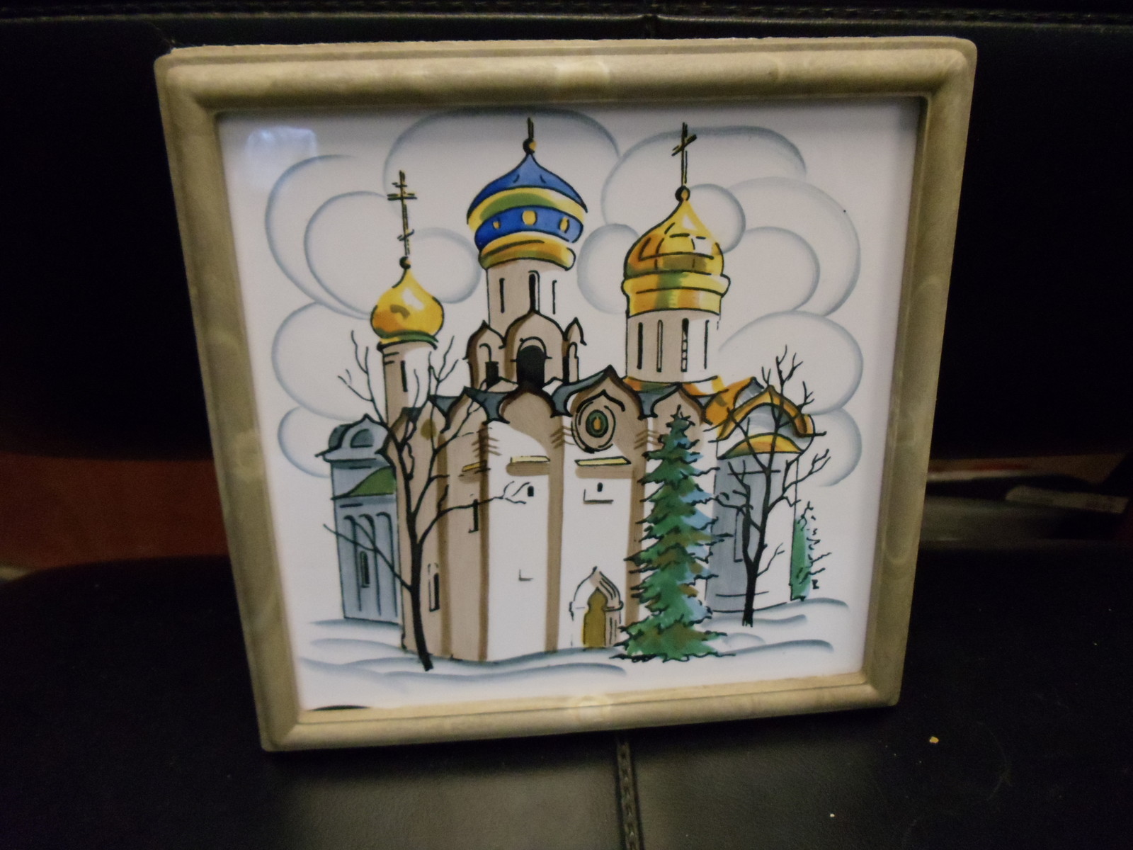 Ceramic HAND PAINTED Tile - Moscow | eBay