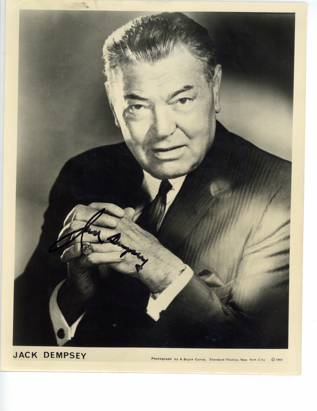 Jack Dempsey Autographed Memorabilia | Signed Photo, Jersey ...