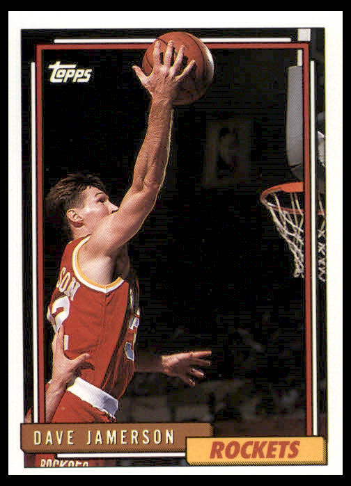 1992 Topps #179 Dave Jamerson Houston Rockets | eBay