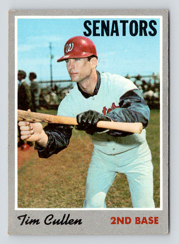 1970 Topps Card, #49 Tim Cullen, Washington Senators | eBay