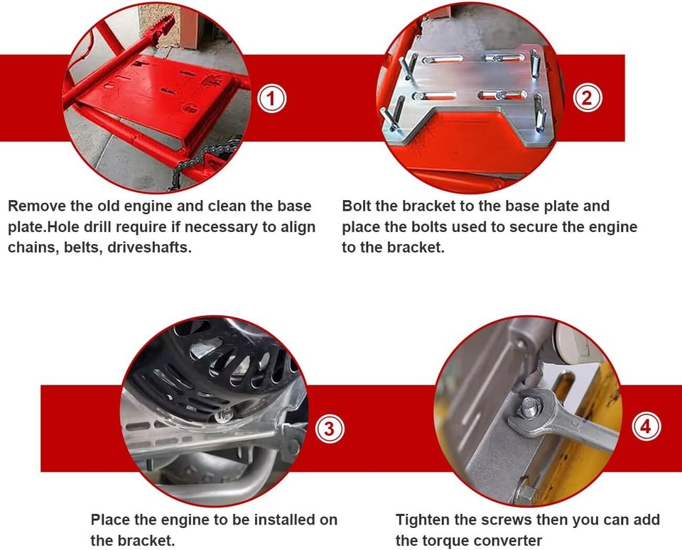 Universal Engine Mount For Mini Bike Go Kart Predator 212cc Small ...