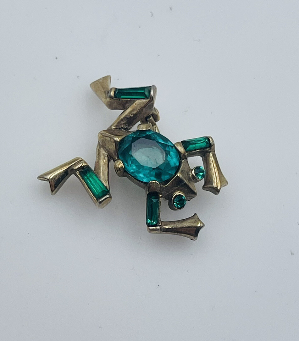 Trifari Alfred Philippe Vintage Gold Plated Rhineston… - Gem