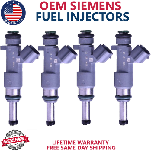 x4 GENUINE DENSO Fuel Injectors For 2005, 2006 Nissan X-Trail 2.5L ...