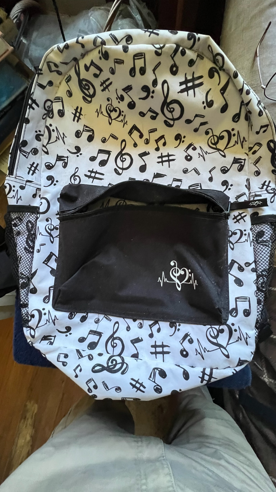 VINTAGE MUSICAL NOTES BACKPACK! FUN FOR ALL AGES! HAV… - Gem