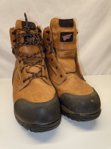 Red Wing 401 Flexforce 6" Waterproof Soft Toe Boot LEATHER BROWN USA Sz ...