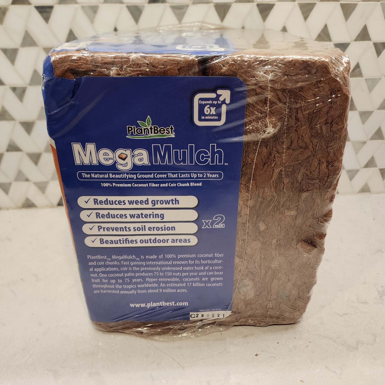 Planters' Pride PlantBest Mega Mulch Brown Cocoa Shell Decorative Soil ...