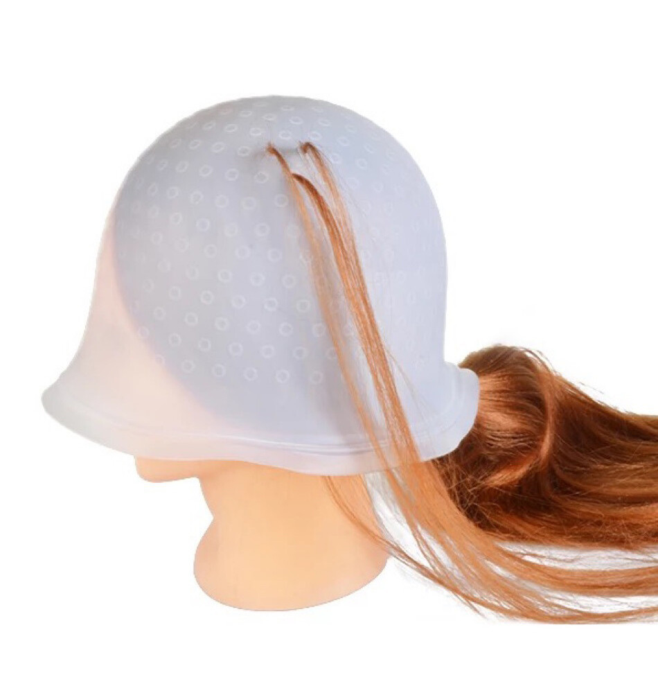 Silicone Dye Hat Reusable Cap for Hair Color Highlighting Hairdressing ...
