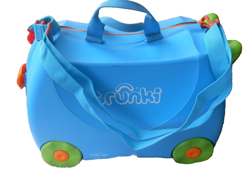 Trunki Blue Terence Sit On And Ride Case With Strap And Key #142 | eBay UK