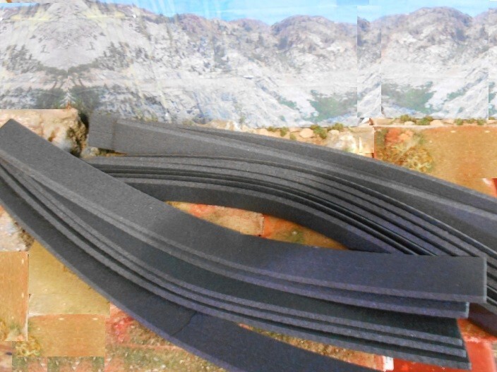 N Scale 16 Pieces Foam Trackbed, 2-inch, Vintage Model Railroad Train ...