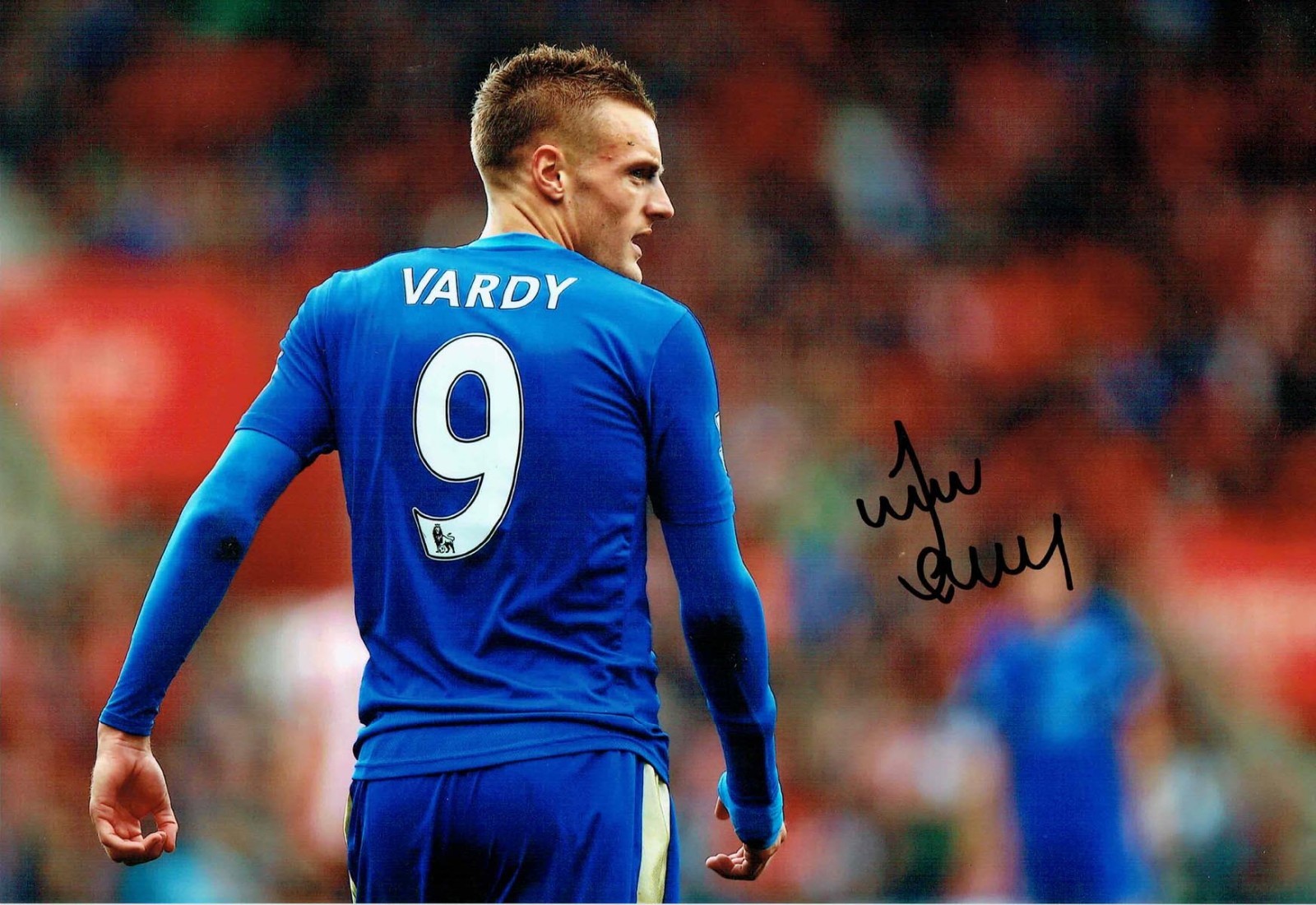 Jamie Vardy Signed Autograph 12x8 Photo A + COA Leicester City England ...