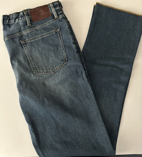 $65 New Lands' End Men's Traditional Fit 5 Pocket Medium Wash Denim ...