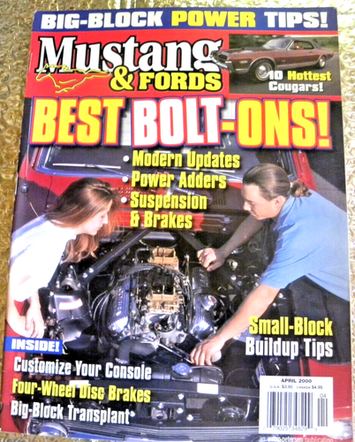 Mustangs & Fords Magazine April 2000 Best Bolt Ons / Small Block ...