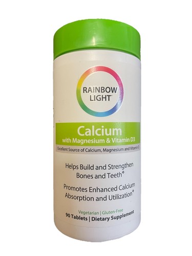 Rainbow Light - Food-Based Calcium - Calcium, Magnesium, and Vitamin D ...