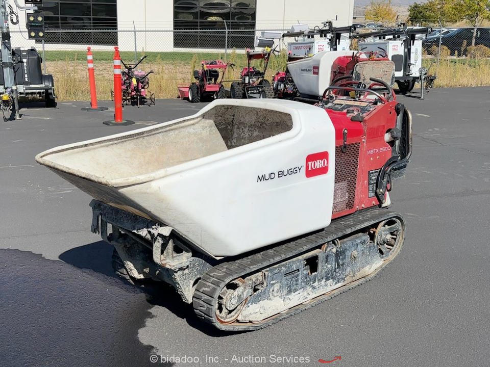 2017 Toro MBTX-2500 Stand On Tracked Concrete Mud Buggy Track Dump Cart ...