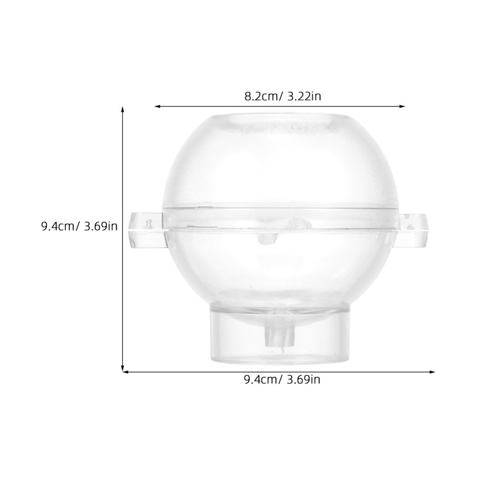 Clear Plastic Sphere Molds: 3D Sphere Shaped Candle Mold Transparent ...