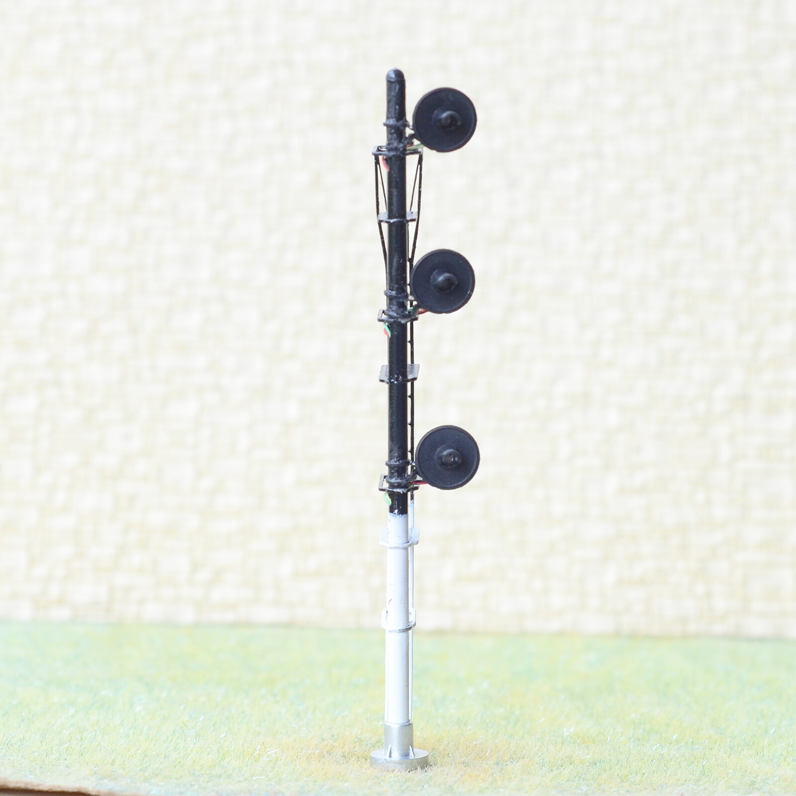 1 x HO scale model railroad 3-colors searchlight signal metal block 3 ...