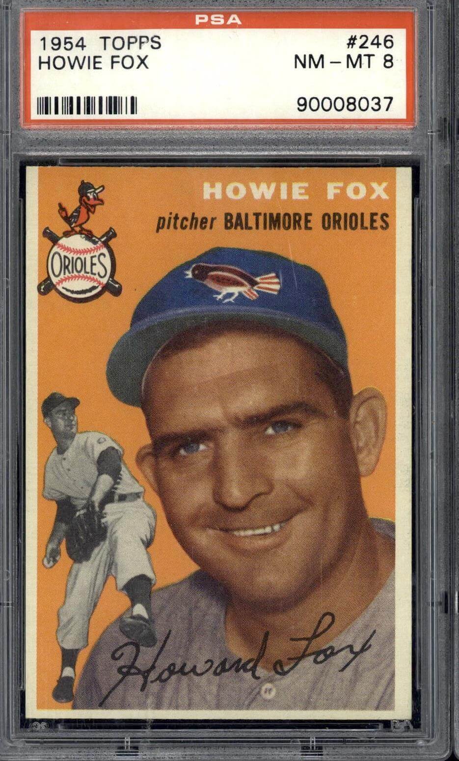 1954 Topps #246 Howie Fox - PSA 8 | eBay