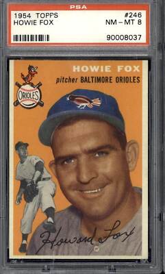 1954 Topps #246 Howie Fox - PSA 8 | eBay