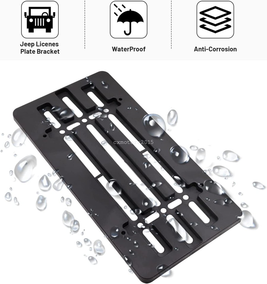 License Plate Holder Bracket Relocator Front Bumper Mounting for ...