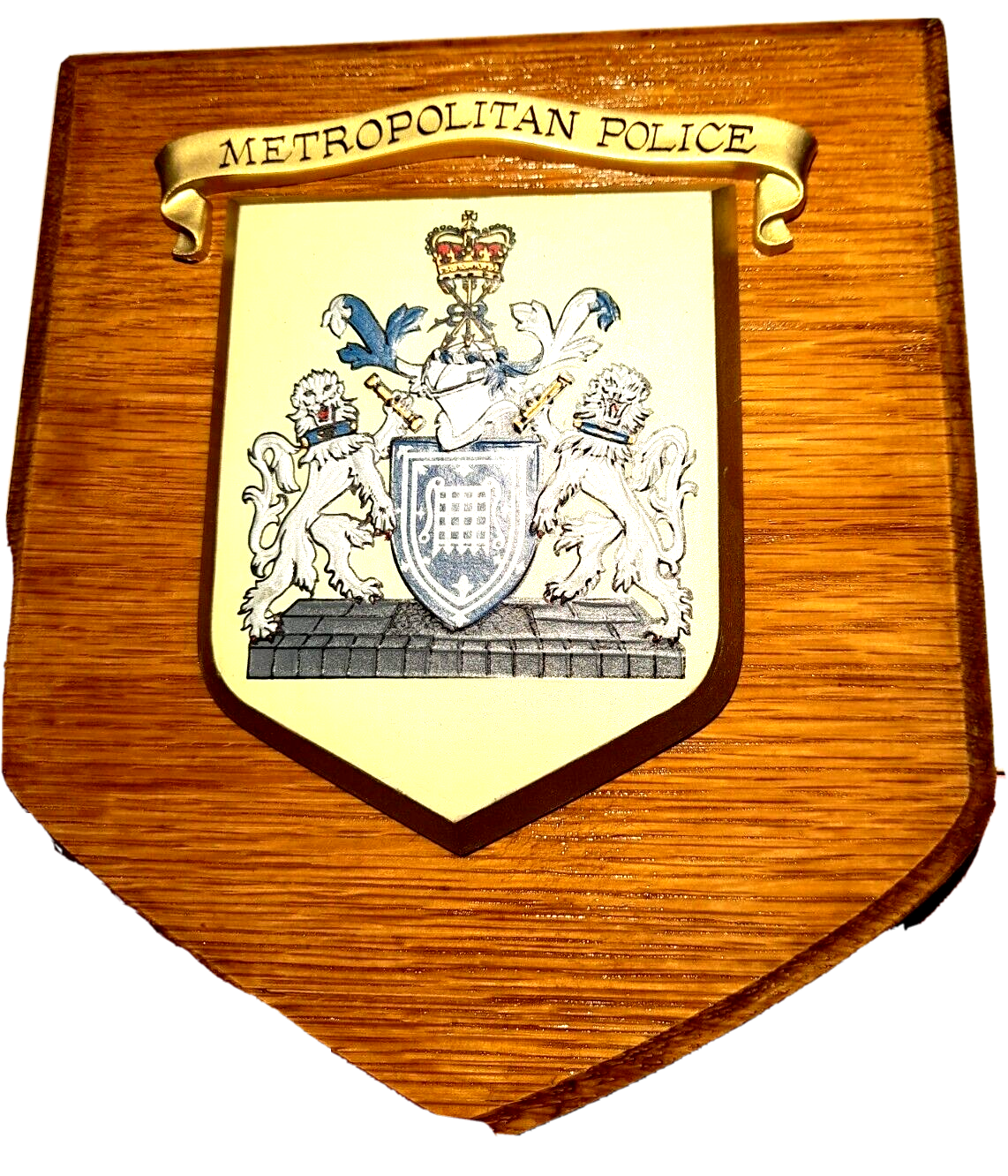 Metropolitan Police Mess Plaque or Shield by J. Cherry Beautifully Hand ...