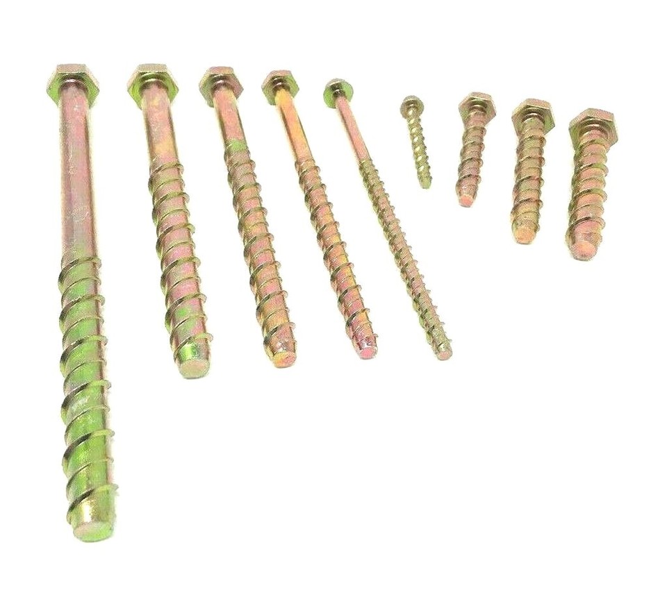 Thunder Bolts Hex Head Steel Self Tapping Multi Fix Concrete Anchor ...