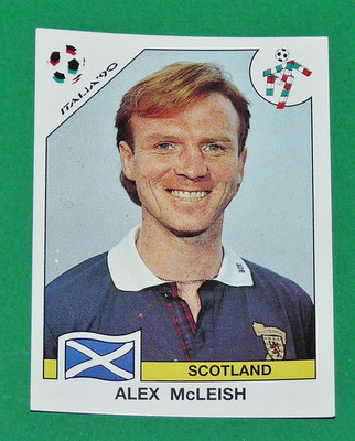 N°216 McLEISH SCOTLAND ECOSSE PANINI COUPE MONDE FOOTBALL ITALIA 90 ...