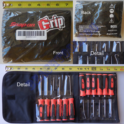New Snap On Orange Soft Grip Mini Tip 4 Torx 4 Screwdriver 4 Pick Set ...