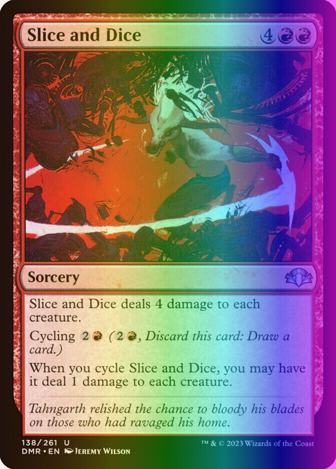 MTG Magic the Gathering Slice and Dice (138/520) Dominaria Remastered ...