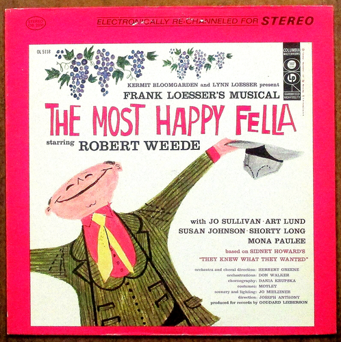 "The Most Happy Fella" 1956 Broadway Cast 1 LP (1960s) Highlights ...