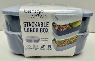x1 Bentgo Classic Stackable Lunch Box Compact Storage Bentgo-S Blue | eBay