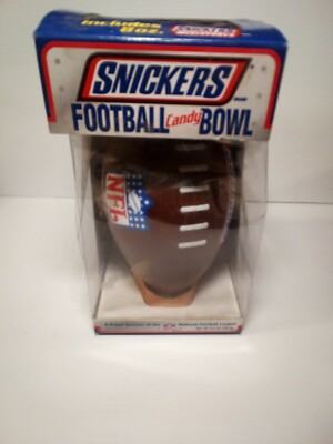 Vintage 2003 SNICKERS NFL Football Snack Candy Bowl w/ Kicking Tee ...