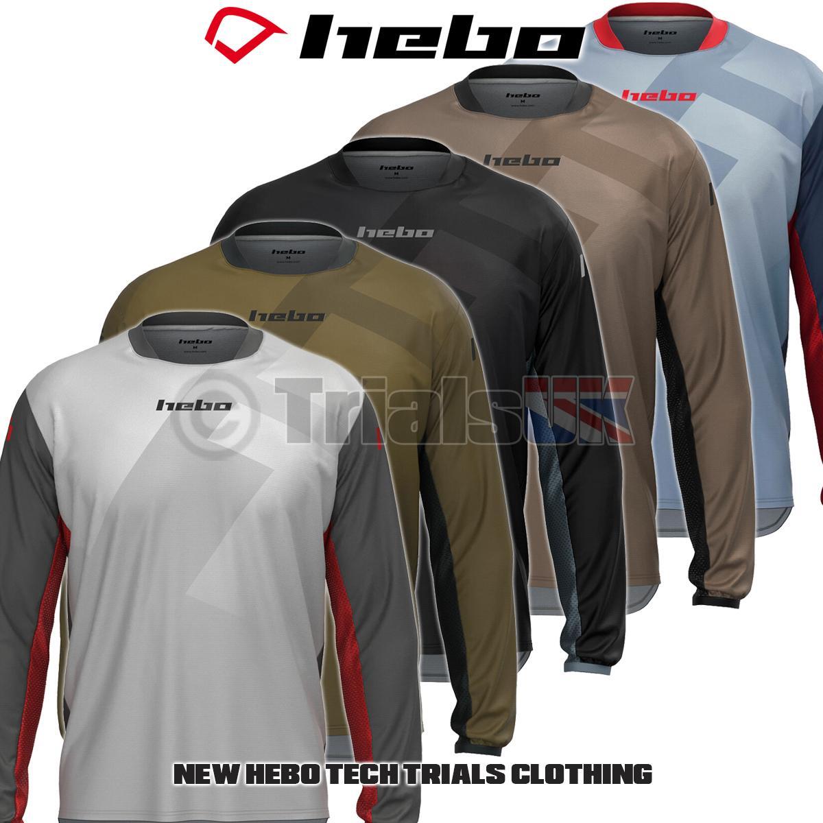 Hebo Logo Hebo Zone 5 H Type Mono Black Trials Helmet