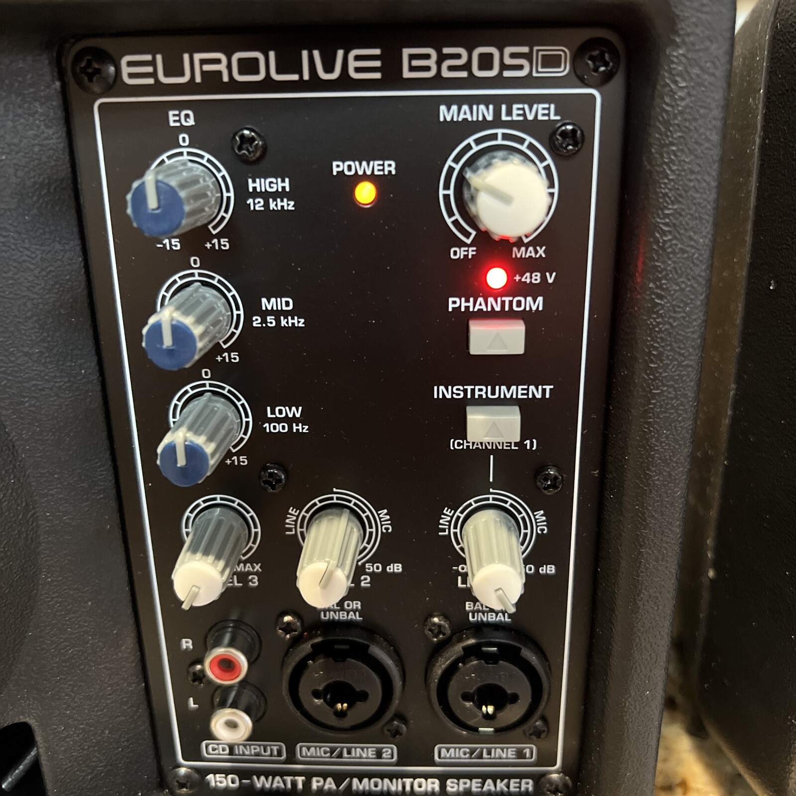 2- Behringer EUROLIVE B205D Ultra-Compact 150W PA/Monitor Speakers ...