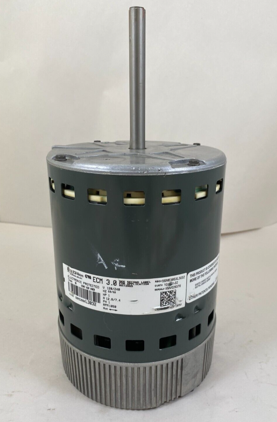 GE ECM MOTOR 3.0, 120/240 VOLT, 1 HP, 5SME39SX, L3032, USED | eBay