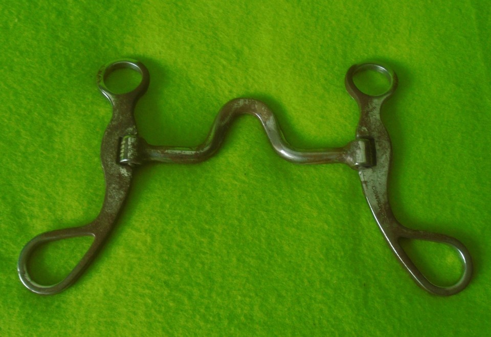 COWPUNCHER 236 Silver Mounted Cowboy BIT~ 5" Mouth~2" Flat Spoon Port ...