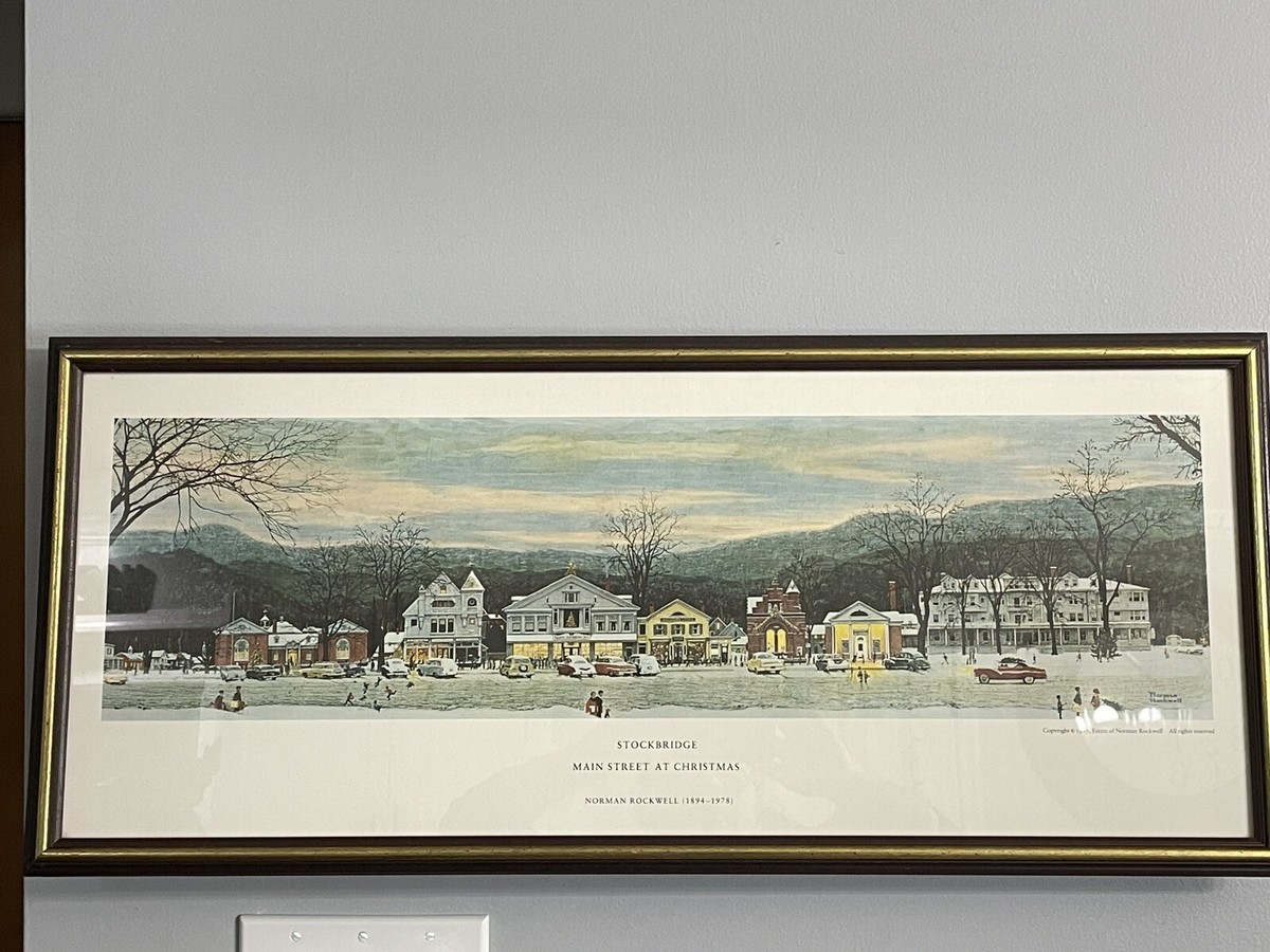 Main Street Stockbridge Norman Rockwell Print Visiting Stockbridge,