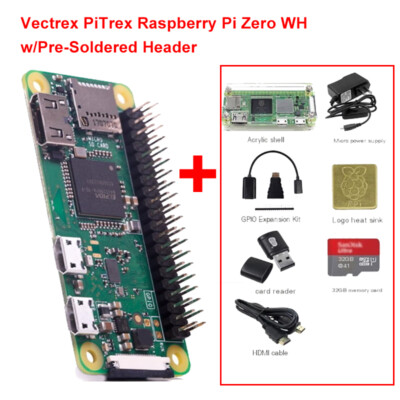 Vectrex PiTrex Raspberry Pi Zero WH w/Pre-Soldered Header & 32GB ...