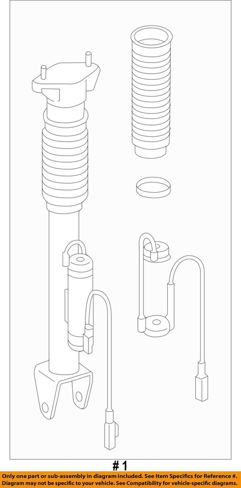 MERCEDES OEM 2017 GLE43 AMG Rear-Shock Absorber or Strut 2923201600 | eBay