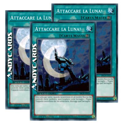 3x ATTACCARE LA LUNA! (SPEED DUEL) (Attack The Moon!) Comune • SBCB ...