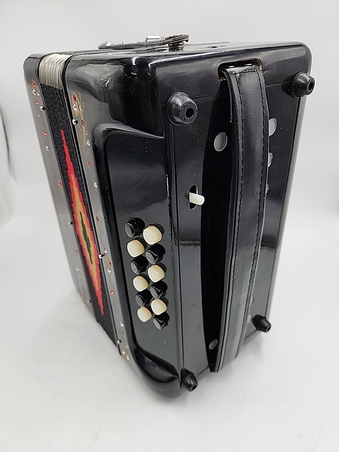 Rossetti 34 Diatonic Accordian Black w/Hard Case. Please Red ...