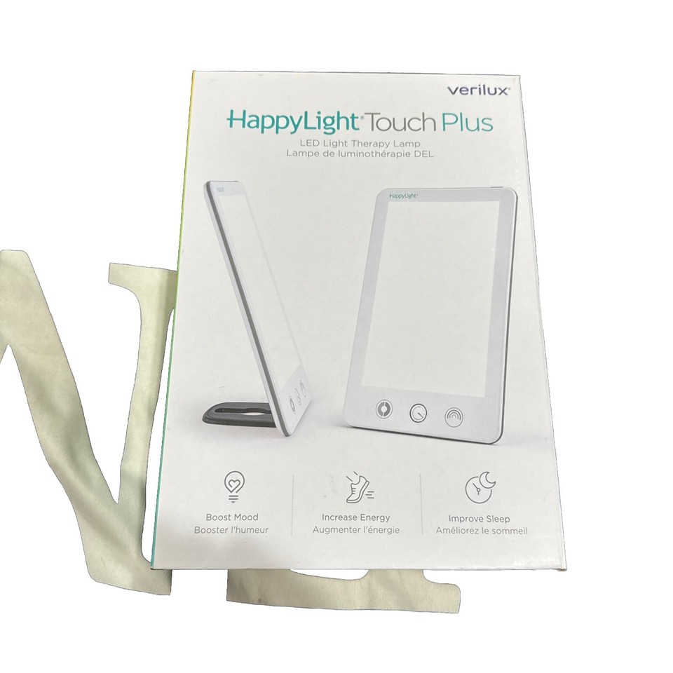 Verilux HappyLight Touch Plus LED Light Therapy Lamp VT42WW3- NEW IN ...