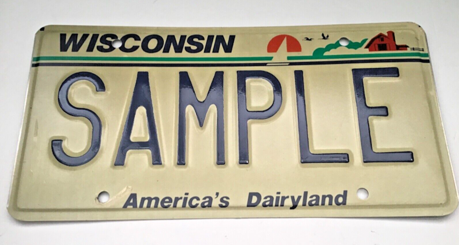 1986 Wisconsin SAMPLE License Plate Tag | eBay