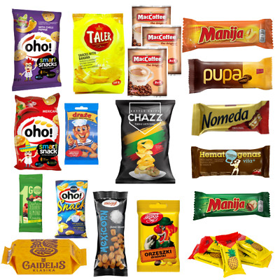 Lithuanian Snack Box Full-Size 23pcs. | Snacks | Savory | Sweet | eBay
