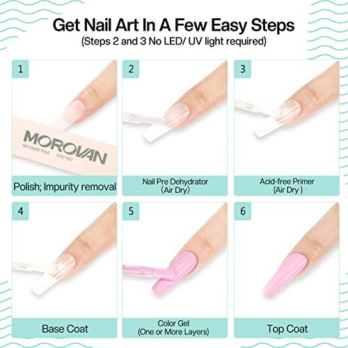 Morovan Acid Free Nail Dehydrator - Professional Dehydrator Nail Prep ...