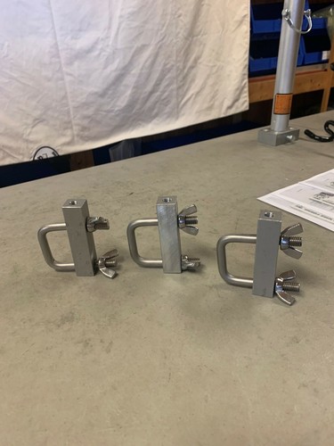 Square rail base for pontoon Clamp On Stainless & Alum. $7.50 each 1/2 ...